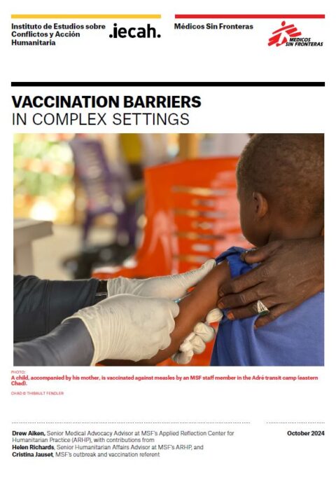 Vaccination barriers in complex settings - Centre for Applied Reflection on Humanitarian Practice